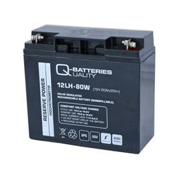 Quality Batteries - Q-Batteries 12LH-80W 12V 20Ah Blei-Vlies-Akku agm vrla Hochstrom usv