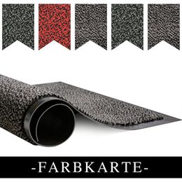 Schmutzfangmatte waschbare & leistungsstarke Fußmatte Sauberlaufmatte mit Rutschfester Rückseite Türmatte 40x60cm Beige-Schwarz