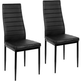 2 Stück Esszimmerstühle Stuhl Stühle EssStuhl Küche Küchenstuhl Barstuhl Schwarz