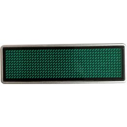 Voelkner Selection - LED-Namensschild Grün 44 x 11 Pixel (b x h x t) 93 x 30 x 6 mm 125907