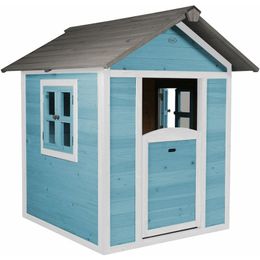 AXI - Spielhaus Beach Lodge in Blau Kleines Spielhaus aus fsc Holz für Kinder 135 x 111 x 133 cm - Blau