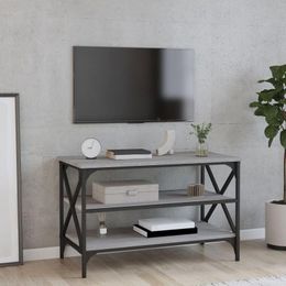 TV-Schrank, TV-Lowboard, TV Möbel, Fernsehschrank Moderner Stil Grau Sonoma 80x40x50 cm Holzwerkstoff NMKS25121 MAISONCHIC