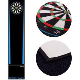 Kingpower - Dart Teppich Matte Steeldart Zubehör Dartpfeile Dartboard Dartteppich Target Oche Darts Abwurflinie Schutz Gummi Boden Blau Dartscheibe