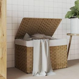 Bonnevie - Wäschekorb mit Deckel 55,5x35x34 cm Poly Rattan vidaXL292510