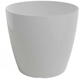 Artevasi - san remo Pflanzgefäß & Übertopf Weiß glänzend ø 36 cm - Kunststoff