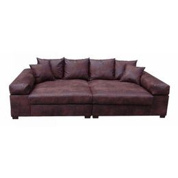 Big Sofa Couchgarnitur Megasofa Riesensofa gulia -Gobi 4 Vintage-Braun