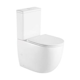 Modernes Stand-WC Keramik genova niedriger Spülkasten in weiß