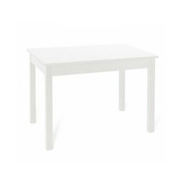 Ausziehbarer Esstisch aus Esche weiß aus Melaminholz cm 80x120 - 160
