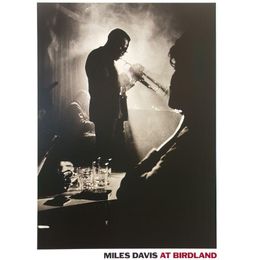 Close Up - Miles Davis Kunstdruck Live in Birdland schwarz-weiß