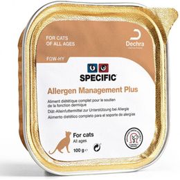 Specific Geben Sie Hlmedo Food fЩr Katzen Allergie Manegement plus Fow-hy, Pack 4 x 7 x Tablett 100 gr