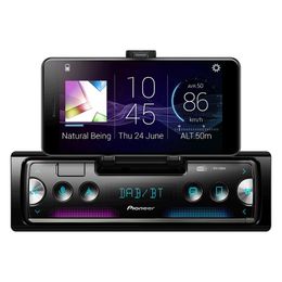 Pioneer SPH-20DAB Smartphone- Autoradio, DAB/DAB+ Empfang, USB, Bluetooth, unterstützt iPod/iPhone Direktsteuerung und Android, 1-DIN