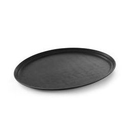 Hendi Gastro Serviertablett, schwarz - oval 735x600x35 mm | Mindestbestellmenge 4 Stück
