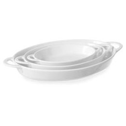 Hendi Gastro Tapasschale Porzellan, weiß - oval mit Handgriff 164x105x30 mm | Mindestbestellmenge 6 Stück
