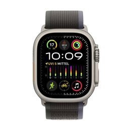 Apple Watch Ultra 2 (GPS + Cellular) 49mm Titaniumgehäuse, Trail Loop blau/schwarz, M/L
