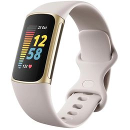 Google Fitbit Charge 5 Fitness Tracker, Weiß/Gold