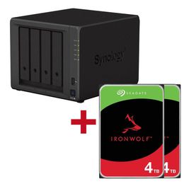 Synology DiskStation DS923+ 4 Einschübe NAS-Server Leergehäuse + 2x Seagate Ironwolf SATA 3.5" HDD 4TB Festplatte