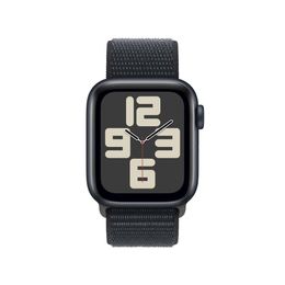 Apple Watch SE (GPS + Cellular) 44mm Aluminiumgehäuse mitternacht, Sport Loop mitternacht