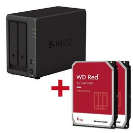 Synology DiskStation DS723+ 2 Einschübe NAS-Server Leergehäuse + 2x WD Red SATA 3.5" HDD 4TB Festplatte