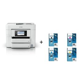 Epson WorkForce Pro WF-C4810DTWF Tintenstrahl-Multifunktionsgerät + 1 Set Original Tinte