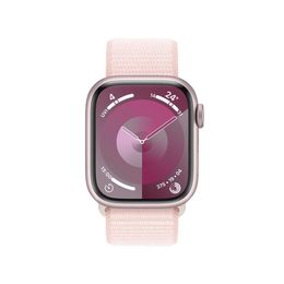Apple Watch Series 9 (GPS + Cellular) 45mm Aluminiumgehäuse pink, Sportband pink Loop