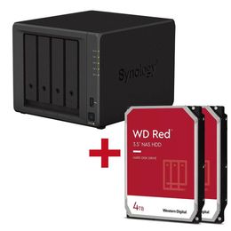 Synology DiskStation DS923+ 4 Einschübe NAS-Server Leergehäuse + 2x WD Red SATA 3.5" HDD 4TB Festplatte