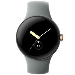 Google Pixel Watch (Wi-Fi) - 41mm in Champagne Gold mit Sportarmband in Hazel