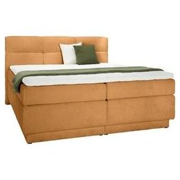 Boxspringbett Capri in Currygelb ca. 160x200cm