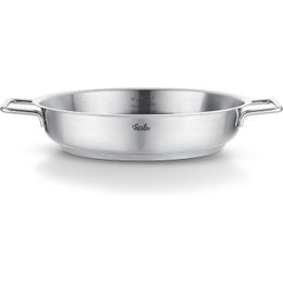 Fissler Servierpfanne Pure Collection, Edelstahl 18/10 (1-tlg), Backofengeeignet bis 230°C, Schüttrand, Made in Germany, silberfarben