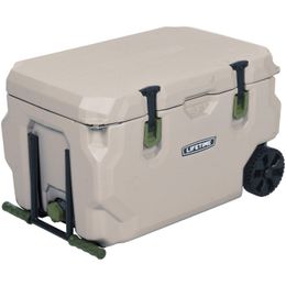 Lifetime Kühlbox Kunststoff Kühlbox Premium 61,5 Liter, 61 l, Beige, 72x46x45 cm, beige|grau