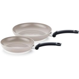 Fissler Pfannen-Set Ceratal® Classic, Aluminium (Set, 2-tlg., Pfanne 24 cm + Pfanne 28 cm), ceratal Beschichtung;cookstar Allherdboden; Made in Germany, grau