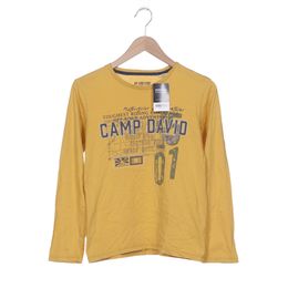 CAMP DAVID Damen Langarmshirt, gelb, Gr. 38