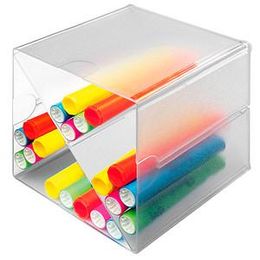 Neutral Deflecto "Cube" Aufbewahrungsbox transparent 15,3 x 15,3 x 15,3 cm