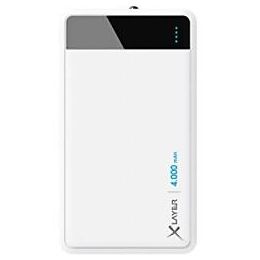 XLayer Powerbank Color Line 4000 mAh Weiß