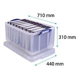 Really Useful Box Aufbewahrungsbox 64CCB 64 L Transparent Kunststoff 44 x 71 x 31 cm