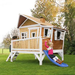 Spielhaus AXI "Emma" Spielhäuser bunt (braun, weiß, blau) Kinder Spielhaus