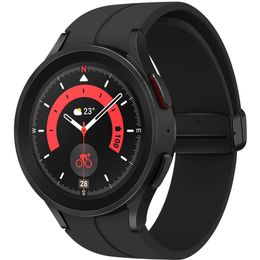 Smartwatch Samsung "Galaxy Watch 5 Pro 45mm BT" Smartwatches schwarz (titanium black) Fitness-Tracker Fitness Uhr, Tracker, Gesundheitsfunktionen