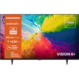 E (A bis G) Grundig LED-Fernseher "65 VOE 73 AU8T00" Fernseher schwarz LED Fernseher