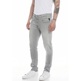 Slim-fit-Jeans Replay "ANBASS HYPERFLEX BIO" Gr. 32, Länge 36, grey used a626 Herren Jeans Slim Fit