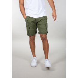 Shorts Alpha Industries "ALPHA Men - Cargo Combat Short" Gr. 32, Normalgrößen, grün (dark olive) Herren Hosen Shorts