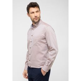 Langarmhemd Eterna "MODERN FIT" Gr. 40, Normalgrößen, beige Herren Hemden Langarm