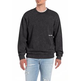 Sweatshirt Replay Gr. M, schwarz (nearly black) Herren Sweatshirts