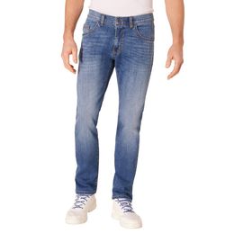Straight-Jeans Pioneer Authentic Jeans "Rando" Gr. 33, Länge 32, blau (blue used buffies) Herren Jeans Regular Fit