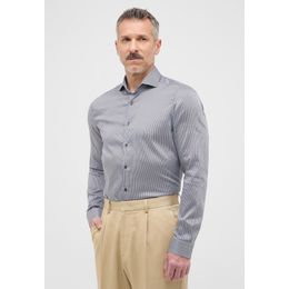 Langarmhemd Eterna "SUPER SLIM" Gr. 38, Normalgrößen, grau Herren Hemden Langarm