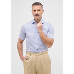 Kurzarmhemd Eterna "SLIM FIT" Gr. 39, Normalgrößen, blau (hellblau) Herren Hemden Kurzarm