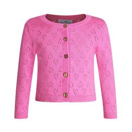 happy girls - Cardigan LITTLE HEARTS in light pink, Gr.86