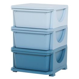HOMCOM Aufbewahrungsboxen für Spielzeug (Farbe: Blau)