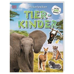 Dorling Kindersley Sticker-Lexikon. Tierkinder, Kartoniert (TB)