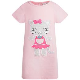 happy girls - Shirtkleid KITTY in candy pink, Gr.86