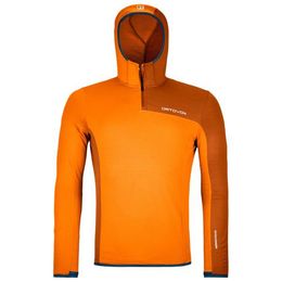 Ortovox - Fleece Light Grid ZN Hoody - Fleecepullover Gr L orange