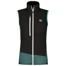 Ortovox - Women's Fleece Grid Vest - Merinoweste Gr L schwarz